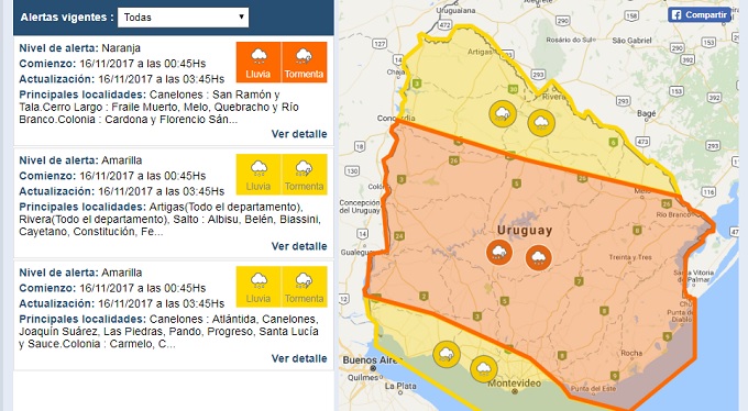 Extienden otras 3 horas la alerta naranja – Diario El Telégrafo