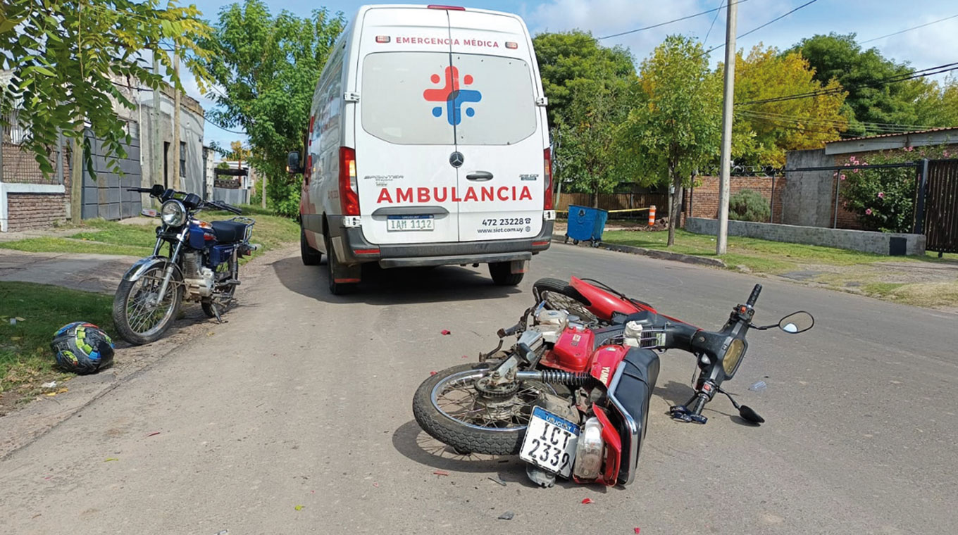 Lesionados en choque entre dos motos – Diario El Telégrafo
