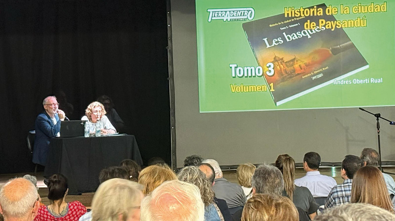 Andrés Oberti Rual presentó tercer tomo“Les basques” – Diario El Telégrafo